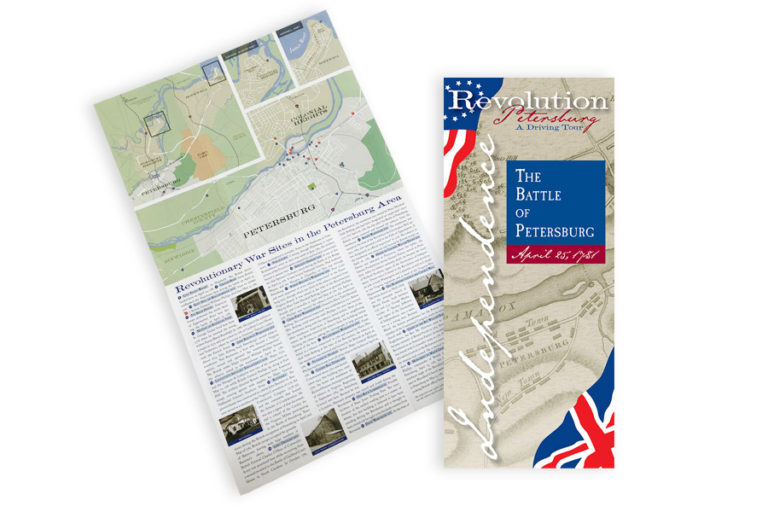 Revolutionary War Brochure – Maps, Signage & Graphic Design